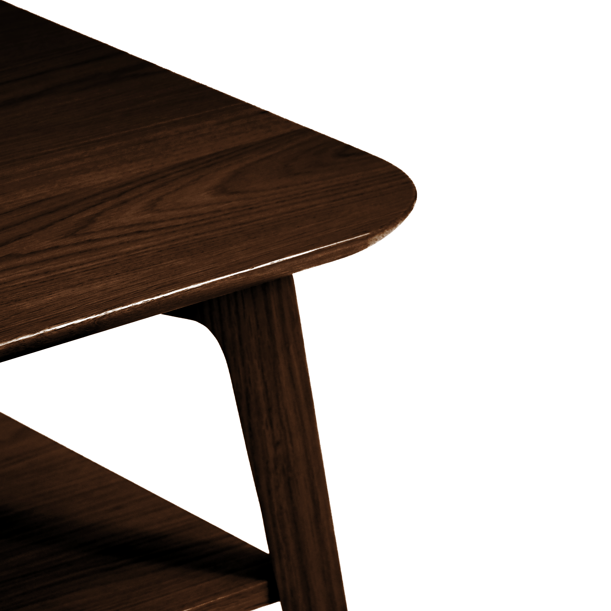 Shizen Küçük Kahve Masası 72x120 cm | Koyu Meşe – So-Mass