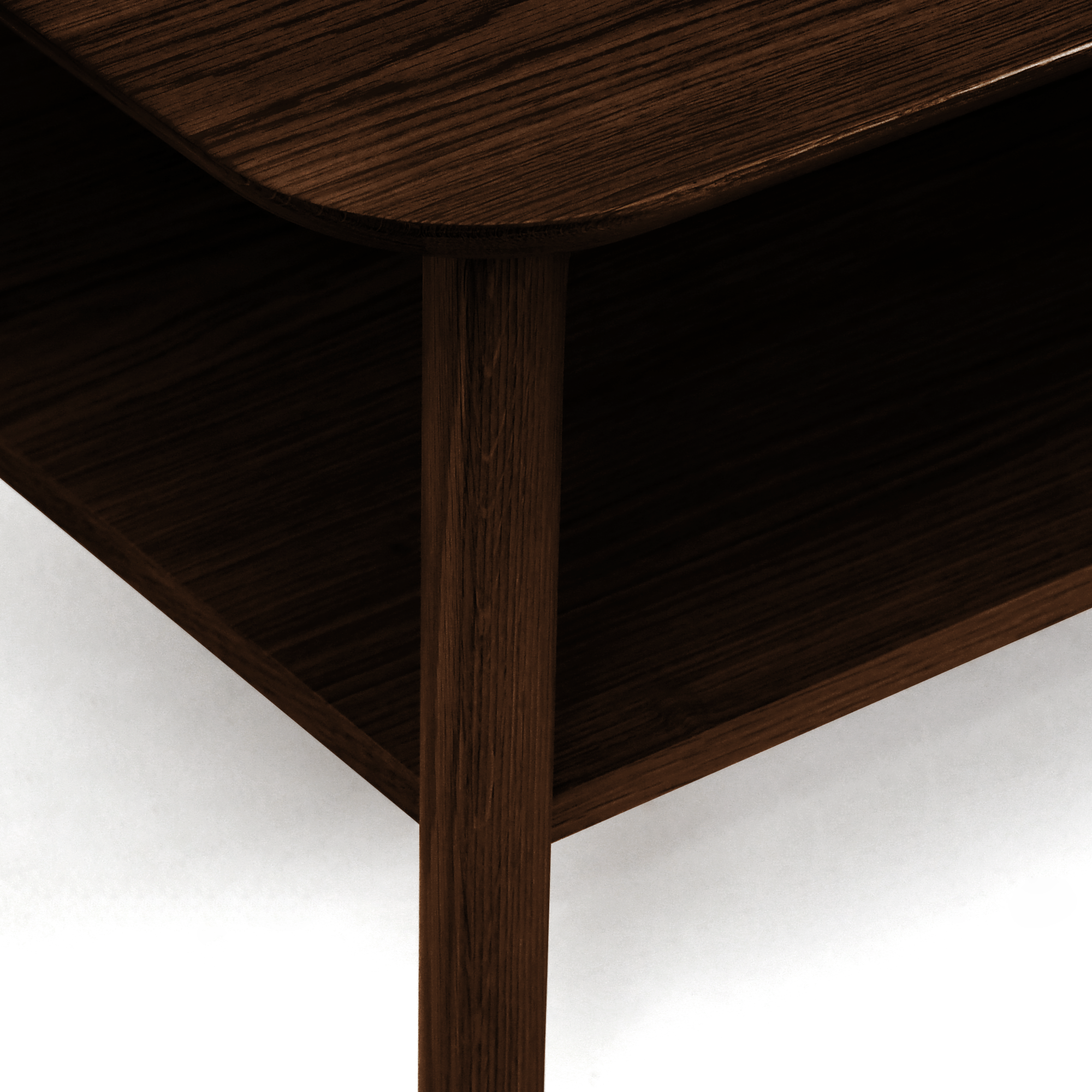 Shizen Küçük Kahve Masası 72x120 cm | Koyu Meşe – So-Mass